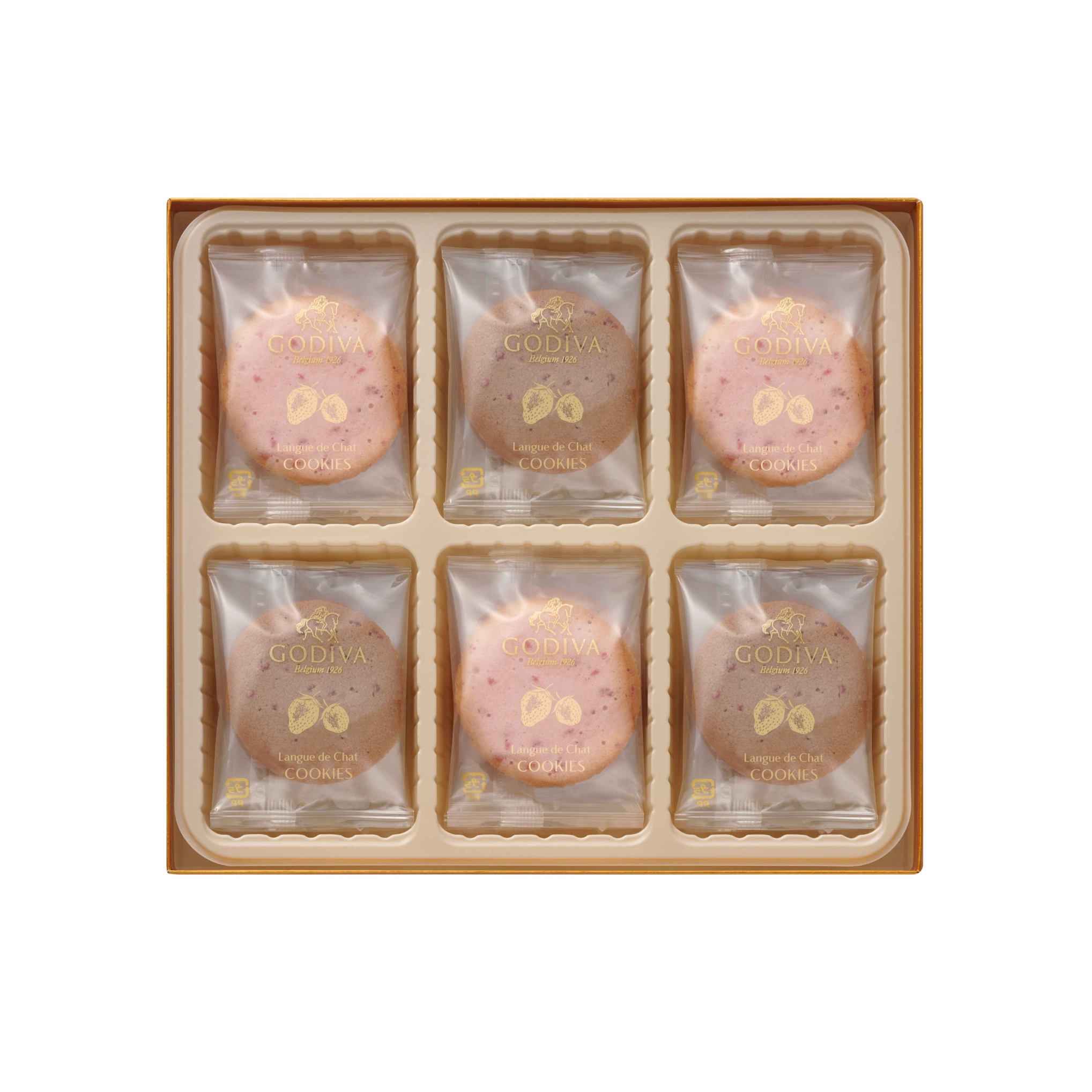 あまおう苺ラングドシャクッキー（18枚入） | GODIVA（ゴディバ）のプレゼント・ギフト通販 | TANP（タンプ）